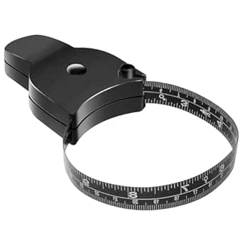 FUZVOL Body Tape Measure 150 CM Black Body Measuring Tool Retractable ...