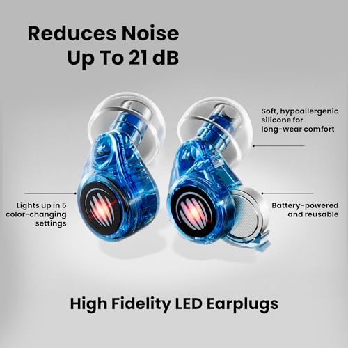 Snapklik.com : Eargasm Earlights Light Up High Fidelity LED Earplugs ...