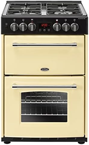 Belling Farmhouse 60DF Dual Fuel Range Cooker, Cream, 60cm : Amazon.co ...