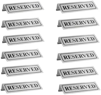 finality Stainless Steel Reserved Table Sign Board Silver 15cmx5cm ...