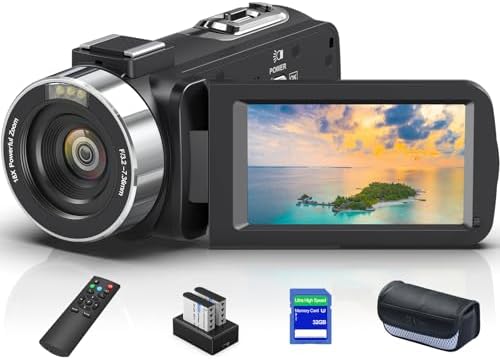 Amazon.com : Video Camera Camcorder, HD 6K 64MP IR Night Vision ...