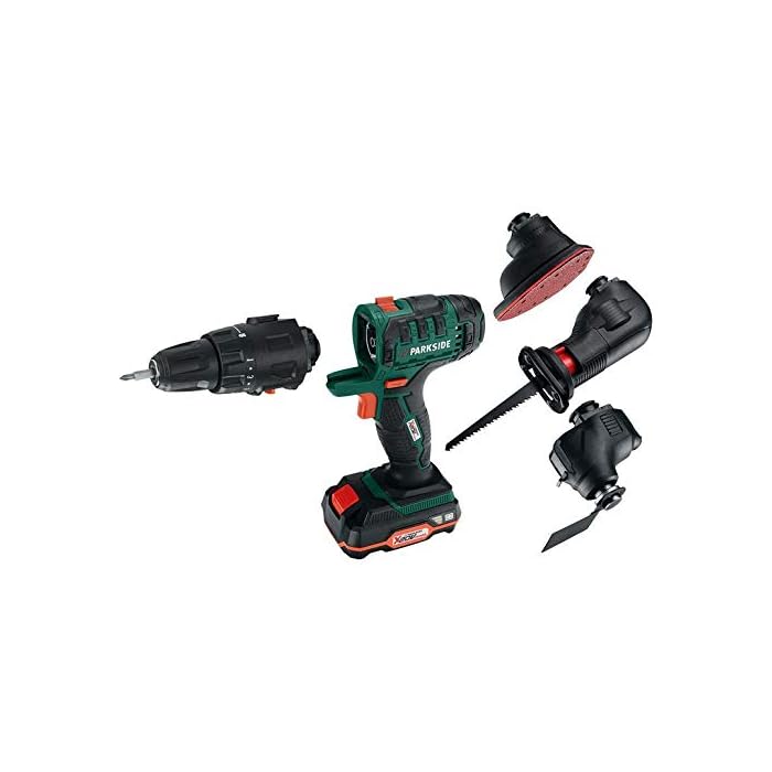 Buy Parkside 4-in-1 Cordless Combination Tool PKGA 20-Li B14-in-1 ...