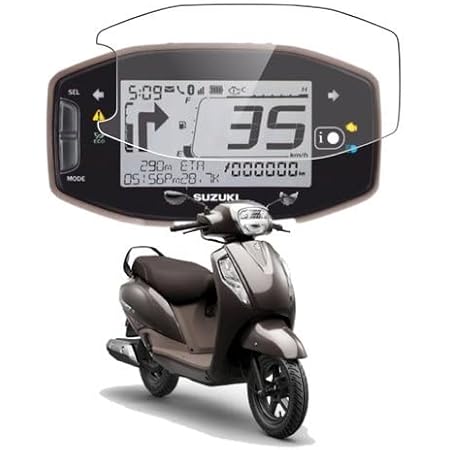 SHELL GUARD Speedometer 9H+ Screen Guard Compatible for Suzuki Access ...
