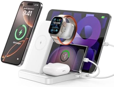 Amazon.com: 5 in 1 Wireless Charger for Apple Multiple Devices 72W Fast ...