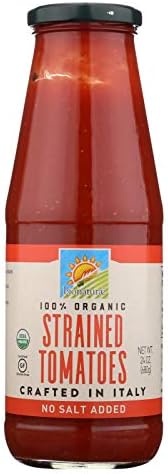 Amazon.com: ORGANICO BELLO Organic Strained Passata Tomatoes, 24 OZ