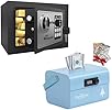 Small Money Safe Box for Home,Mini Safe for Kids,Personal Home Safe ...