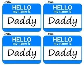 Amazon.com - Hello My Name Is Daddy - Sheet of 4 - Window Bumper Laptop ...