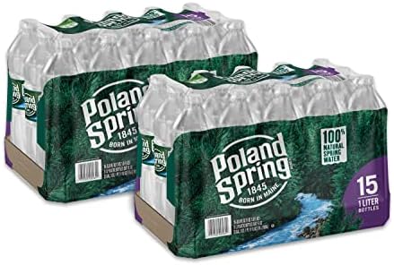 Amazon.com: Poland Spring Case Bundles (33.8 oz. (1L) Case of 15-2 ...