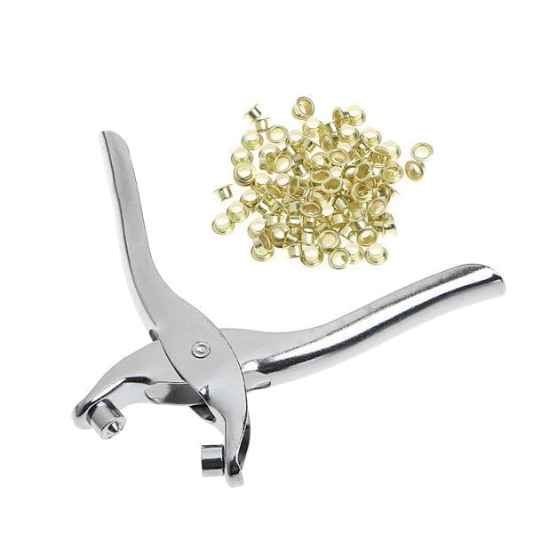 Rivet Setter Punch Pliers Belt Holes Eyelet Setting Tool with 100 pcs ...