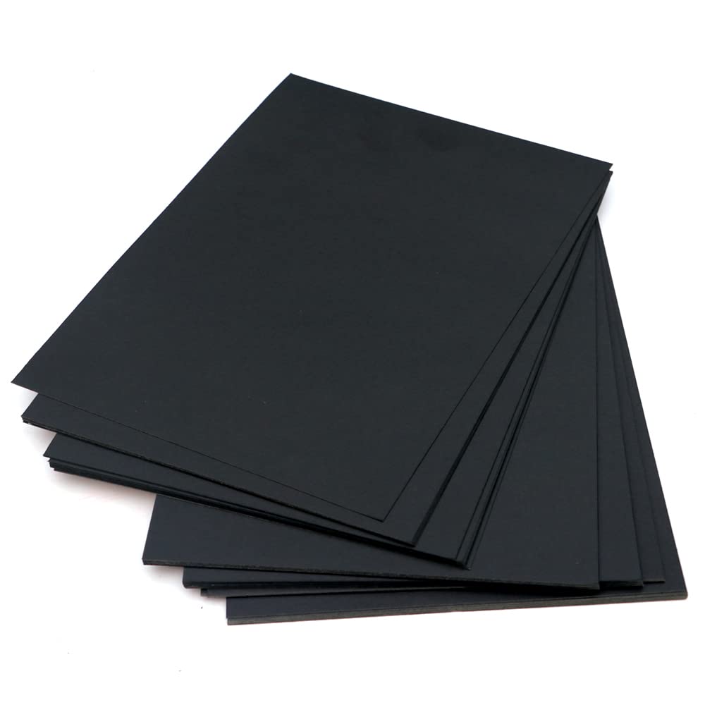Firstnock 300 Gsm Black Paper A4 20 Sheets Thick Black | Desertcart GB