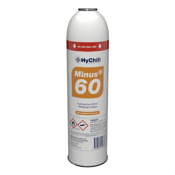 HYCHILL Minus 60 Low GWP Hydrocarbon Refrigerant 350g can : Amazon.com ...