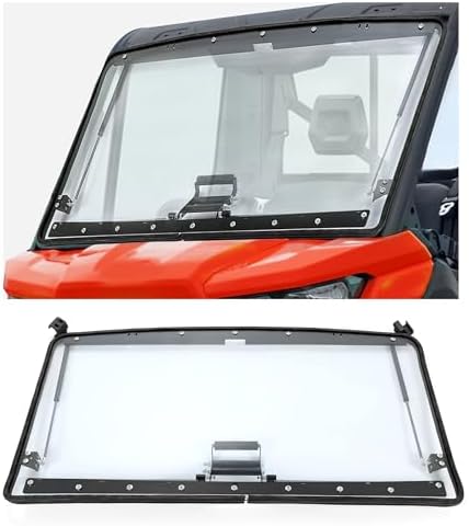 Amazon.com: KUAFU Flip Up Windshield Compatible with 2016+ Can-Am ...