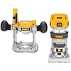 DEWALT Router Fixed/Plunge Base Kit, Variable Speed, 1.25-HP Max Torque ...