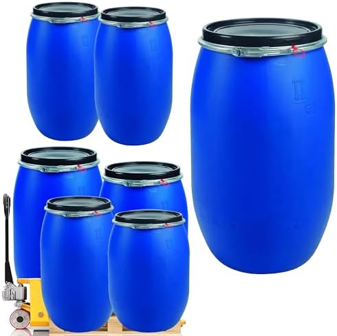 UN Approved Blue Open Top Plastic Food Storage 150 Litre Airtight Keg ...