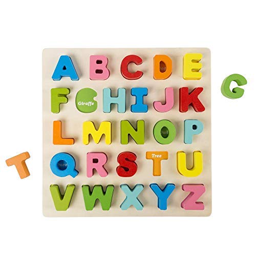 Buy Premium Wooden Alphabets Puzzle Board Toy, Educational and Learning ...