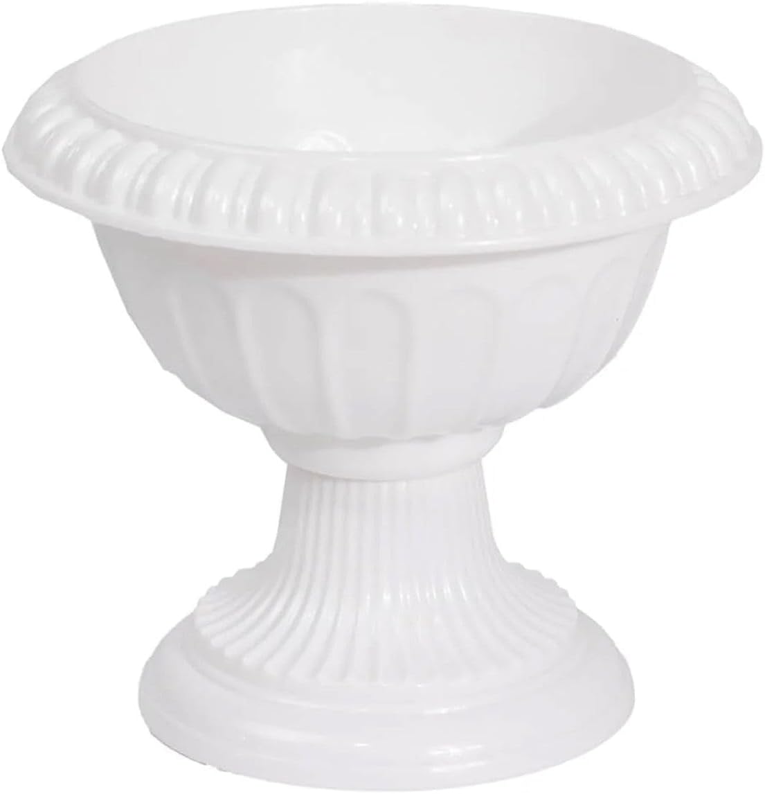 Amazon.com: 4 pcs White 6 in Plastic Vases Roman Style Flower Pedestal ...