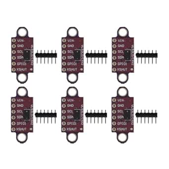 Amazon.com: 6PCS VL53L0X V2 Laser Distance Measuring Sensor Module ToF ...
