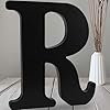 Amazon.com: AOCEAN 12 inch Black Wood Letters Unfinished Wood Letters ...