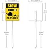 Amazon.com : Houseuse Turtle Crossing Sign With Stake Slow Down Sign ...