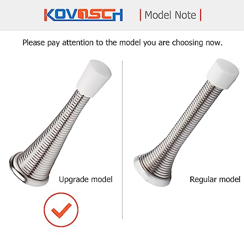 Snapklik.com : KOVOSCH 6 Pack Upgraded Spring Door Stoppers Brushed ...
