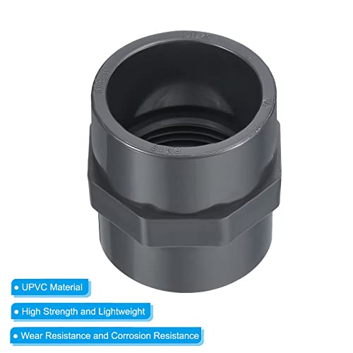 PATIKIL G1 Female Thread Pipe Fitting, 5 Pack UPVC 1 Inch Socket ...