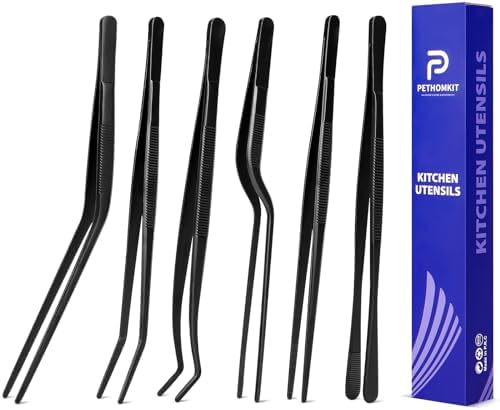 Amazon.com: 8-CREW KITCHEN Chef Tweezers - 3 Stainless Steel 8 ...