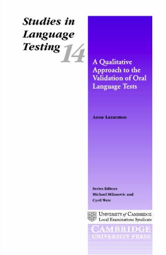 A Qualitative Approach to the Validation of Oral Language Tests : Buy ...