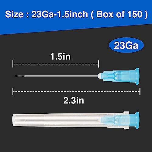 Snapklik.com : 150 Pack 23 Ga 1.5 Inch Luer Lock,Lab Accessories ...