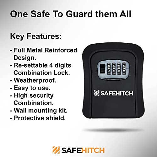 SAFEHITCH – High Security Combination Key Safe – Wall Mounting Kit ...