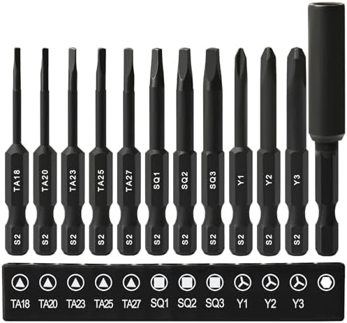 CYLBAQ Square Screwdriver Bit Set, Triangle Head, Y Shaped Tri Wing ...