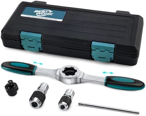 Bestwork Retractable Ratcheting Tap Handle Tool, with T-Handle Tap ...