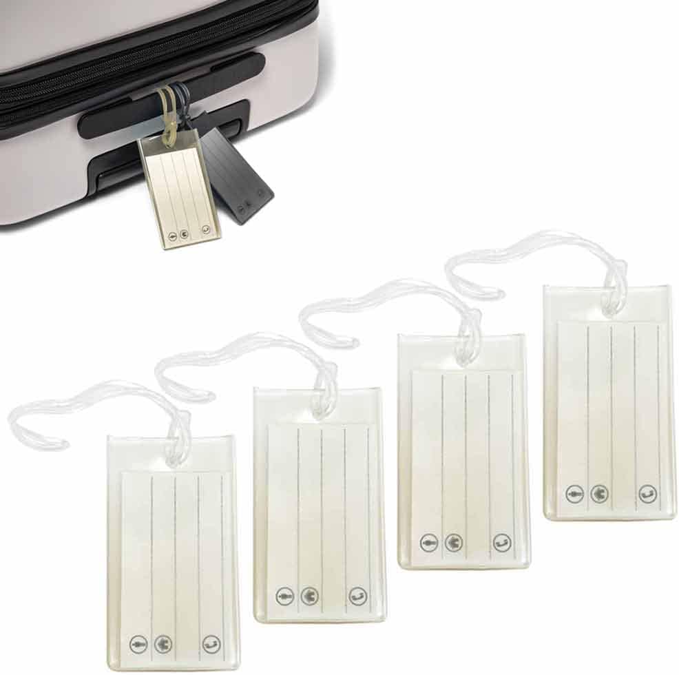 Amazon.com: 8 Pack Silicone Luggage Tags for Suitcases - Suitcase Tags ...