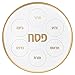 Amazon.com | EcoQuality Disposable Plastic White and Gold Passover ...