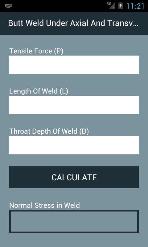 Butt Weld Under Axial And Transverse Loading: app su Amazon Appstore