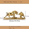 Amazon.com: AETVRNI Bull and Bear Statue 15.7" L -Wall Street Bull Statue -Sculptures- Unique ...