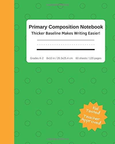 Amazon.com: Primary Composition Notebook Thicker Baseline Improves ...