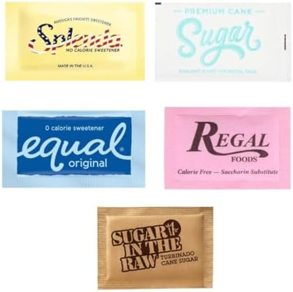 Amazon.com: BestBonus4u Sugar & Sweetener Assortment Packets Bundle ...
