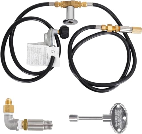 Amazon.com: MOASKER Propane Outdoor Fire Pit Fireplace Installation Kit ...