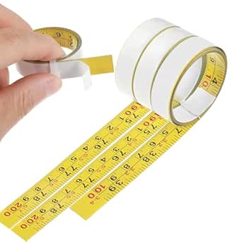 Nogeqi 3 pcs Self-Adhesive Measuring Tape, 78 Inch Left to Right Read ...