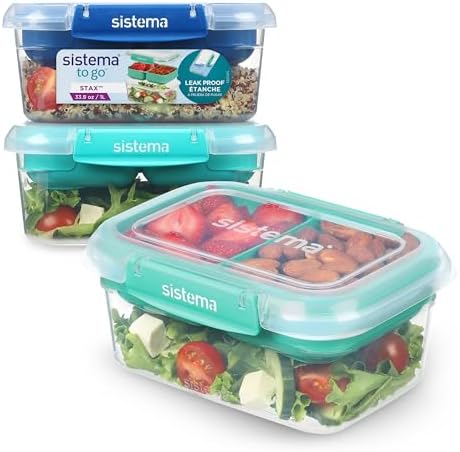 Amazon.com: Sistema Microwave Food Storage Containers with Steam ...