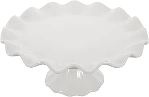 Amazon.com: Zerodeko Ceramic Cake Stand, White Porcelain Cake Stand ...