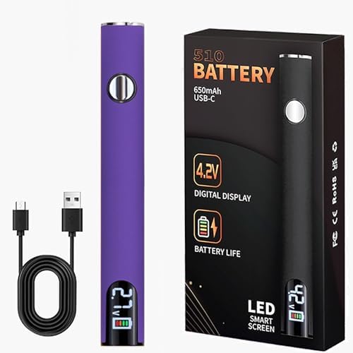 Amazon.com: Rechargeable 650mAh Universal Threaded Battery –LED Display ...