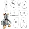 Memory Bear Template Ruler Set - with Instructions 10pcs Memory Bear ...