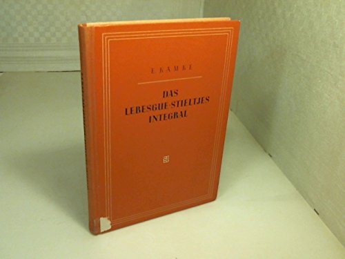 Amazon.com: Das Lebesgue-Stieltjes-Integral.: E Kamke: Books