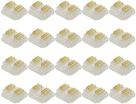 Masterwon 6 Pin LED Strip to Wire Connectors 12mm RGB CCT Unwired Clips ...