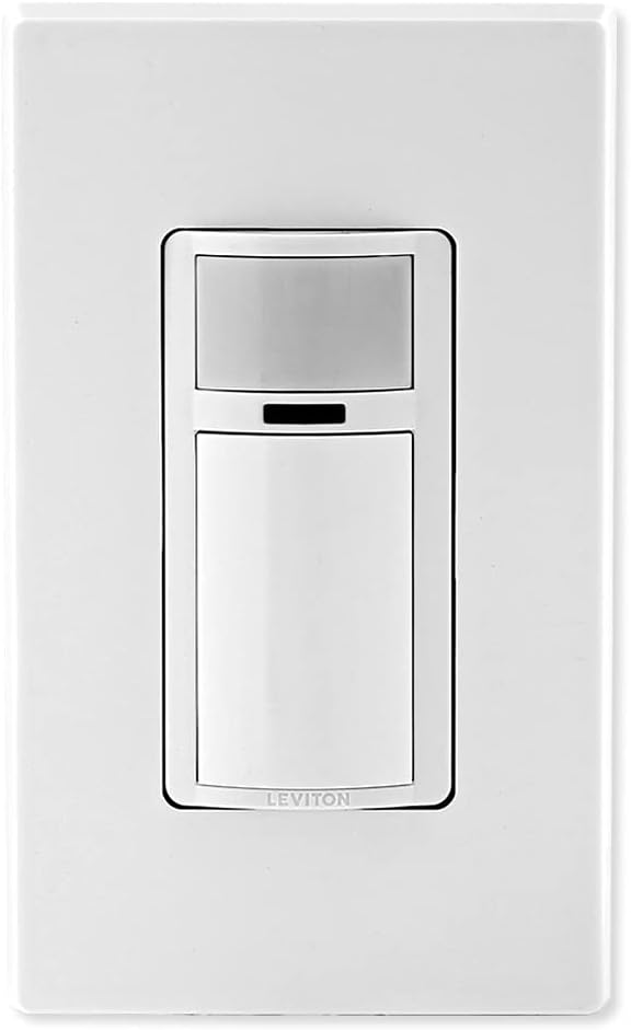 Leviton Decora Vacancy Motion Sensor In-Wall Switch, Manual-On, 2A ...