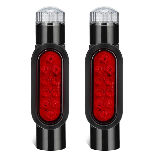 Snapklik.com : 2pcs Boat Trailer Guide On Post Pipe Light Set, DOT ...