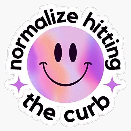 Amazon.com - Normalize Hitting The Curb Funny Meme Bumper Bumper ...