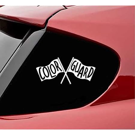 Amazon.com: CMI301 Color Guard Car Window Vinyl Decal Sticker 5" Wide ...