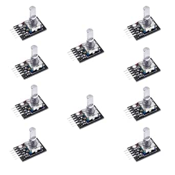 Amazon | 10PCS Rotary Encoder Module KY-040 360 Degrees Sensor Switch ...